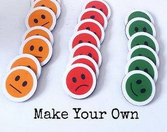 Happy and Sad Faces - Etsy