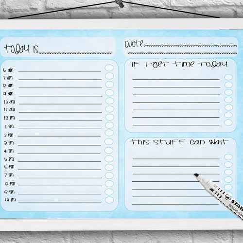Hourly Planner TO DO Daily Schedule Time Management - Etsy