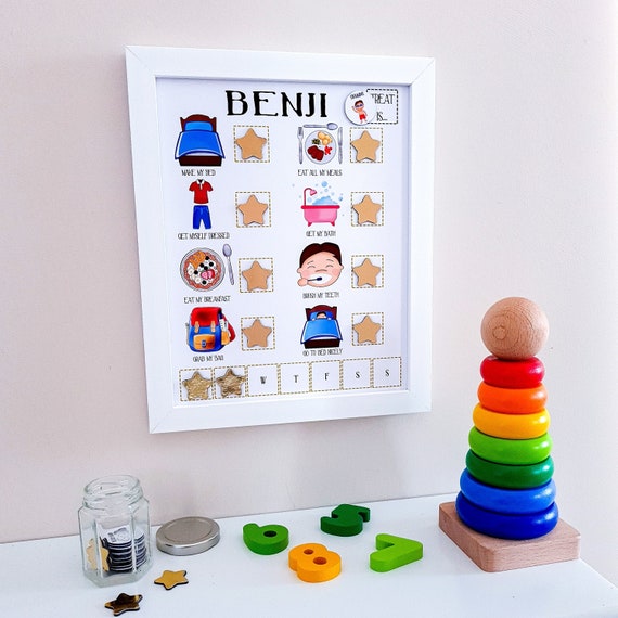 PECS SEN Routine Autism kids toddler Pre-School magnets Reward chart ...