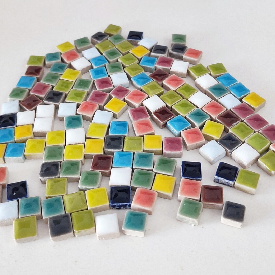 Ceramic Mosaic Tiles, 10x10 Mm, Mix Colors - Etsy