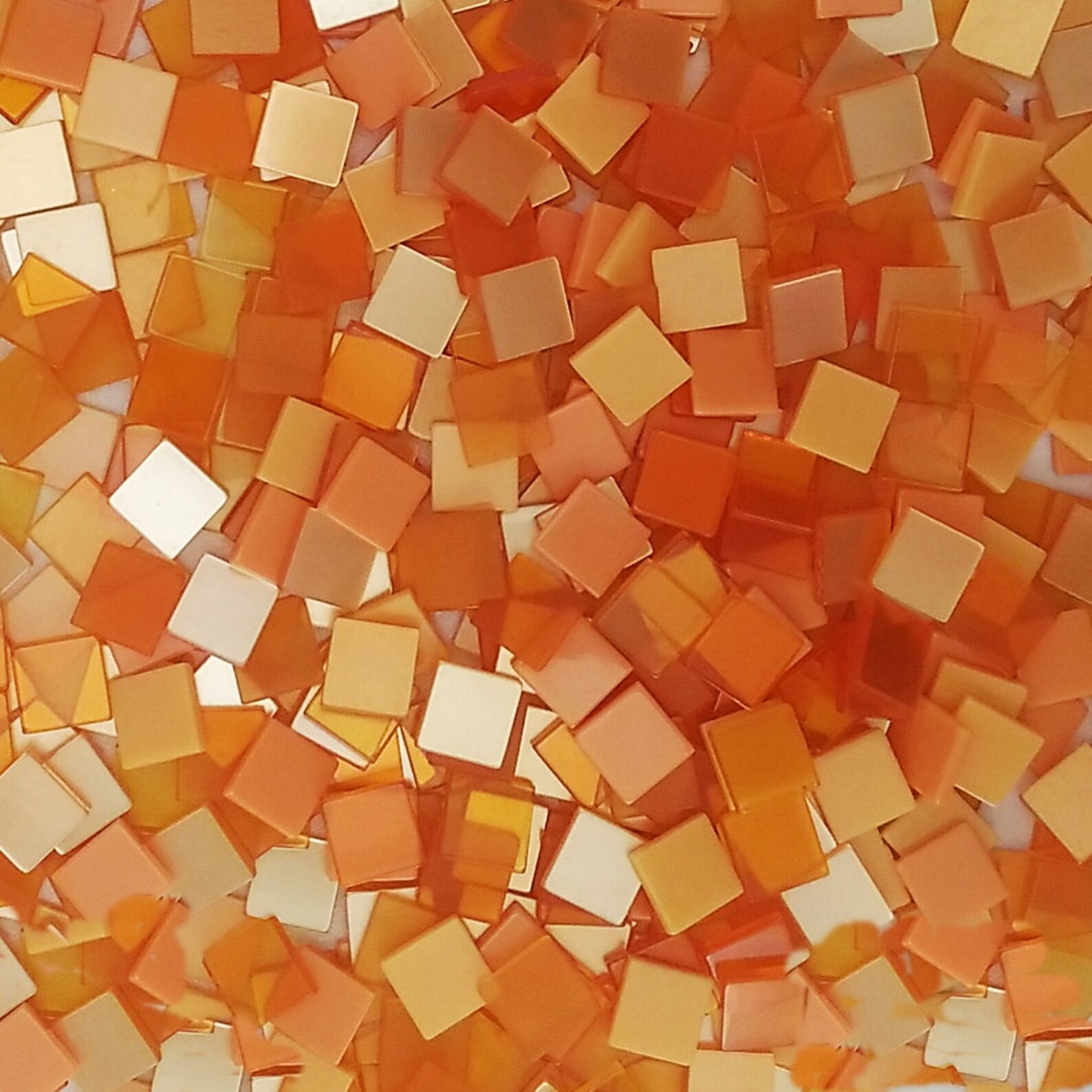 Orange Theme Mixed Colors Resin Mosaic Tiles, 10x10 Mm - Etsy UK