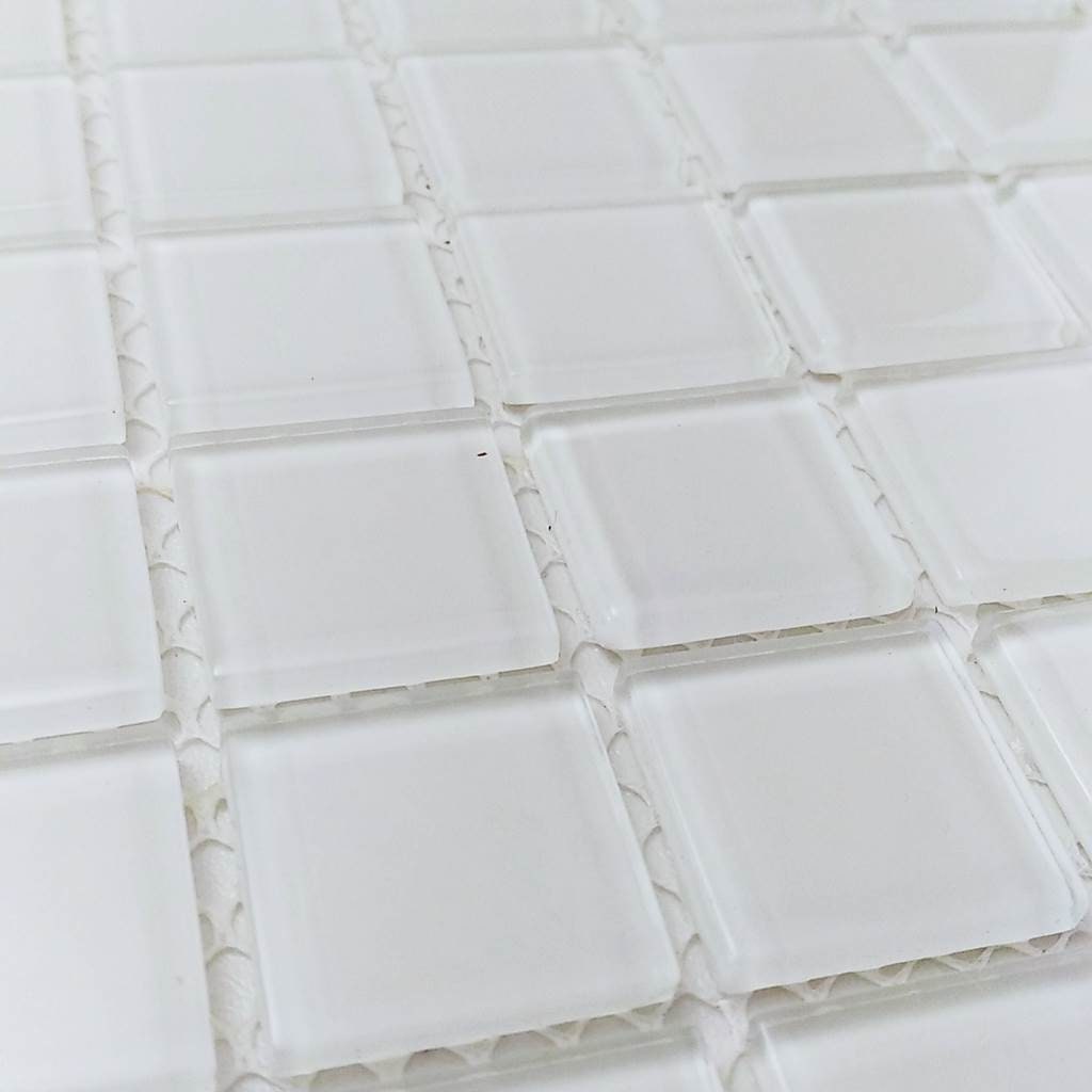 Glass Mosaic Tiles, 25x25 Mm (1 Inch), White - Etsy