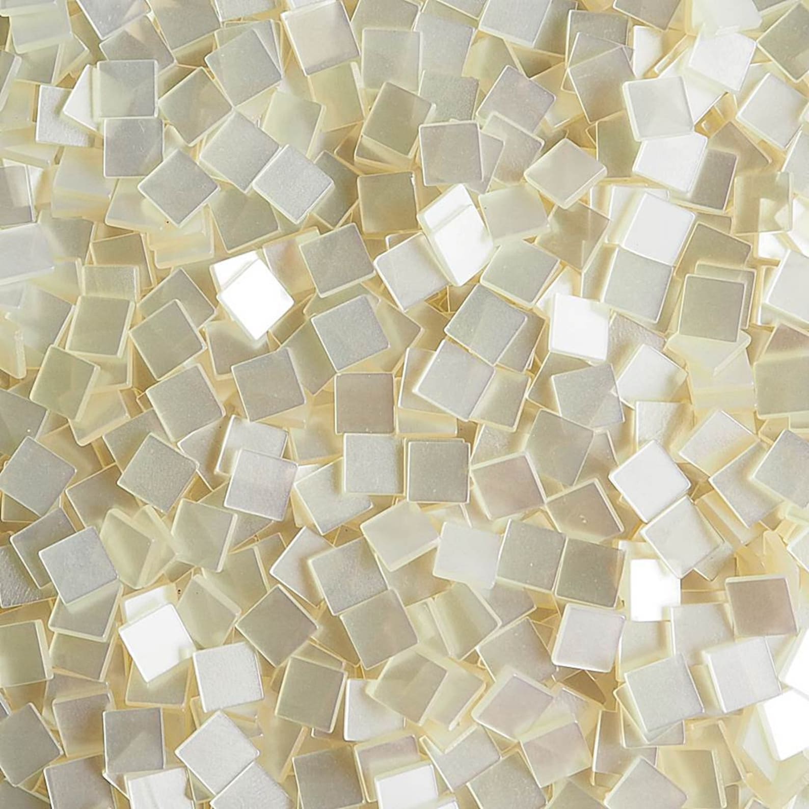 Resin Mosaic Tiles 10x10 Mm Glossy Effects off White - Etsy