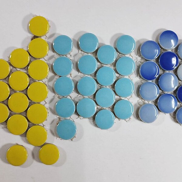 4 Round Ceramic Tile - Etsy