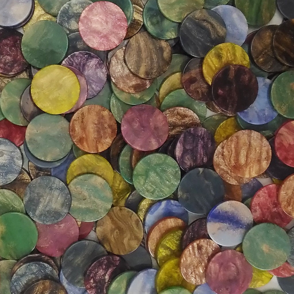 Resin Mosaic Tiles 20mm Round Marble Effect Colour Mixes - Etsy