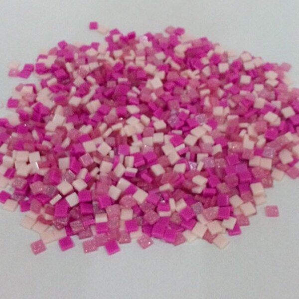 Pink Mosaic Tiles - Etsy