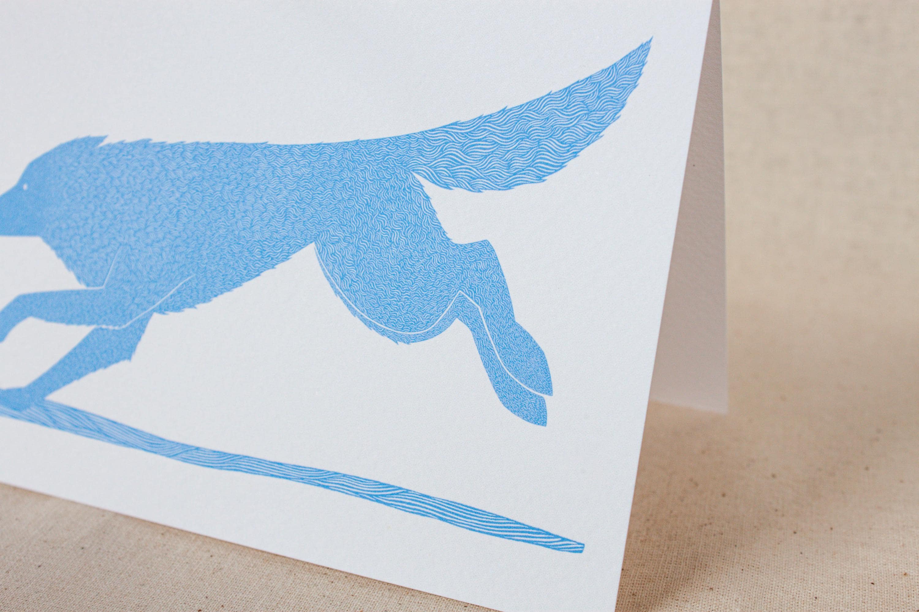 Wolf Illustrated A6 Greeting Card - Etsy