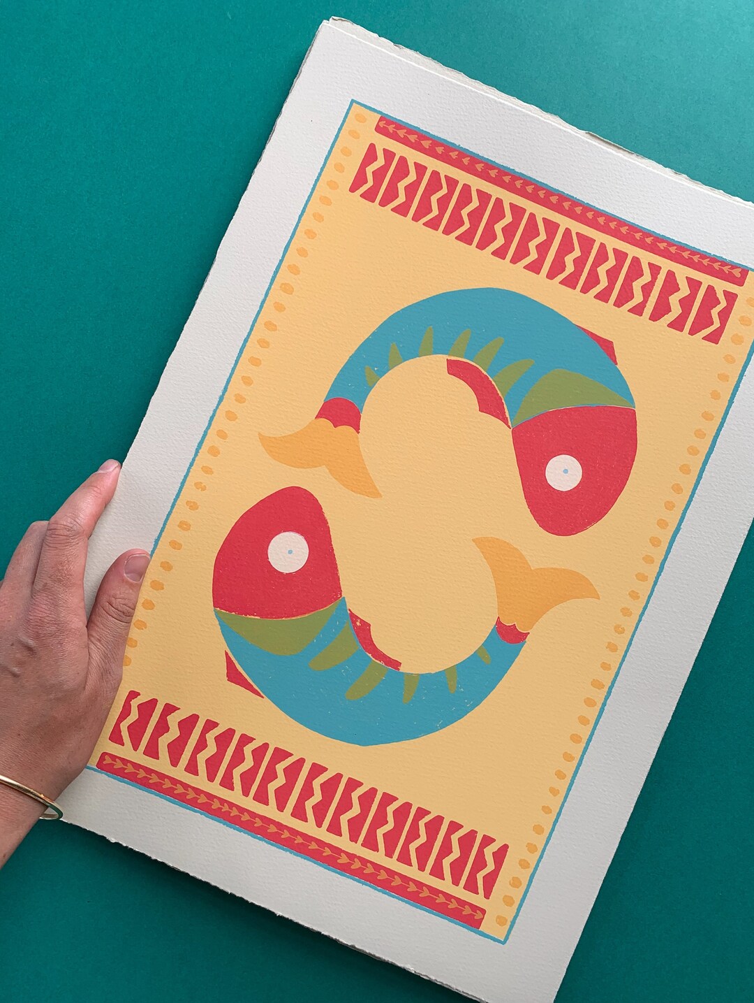 Hilsa Fish Folklore Screen Print - Etsy