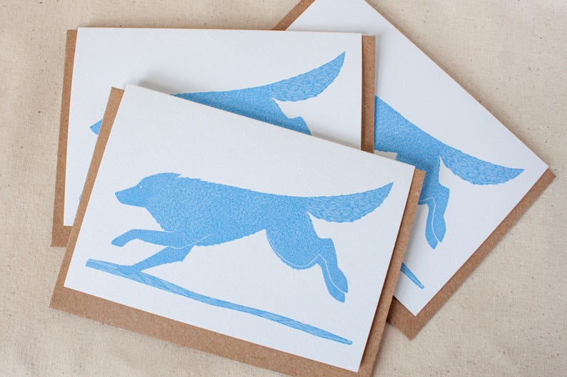 Wolf Illustrated A6 Greeting Card - Etsy