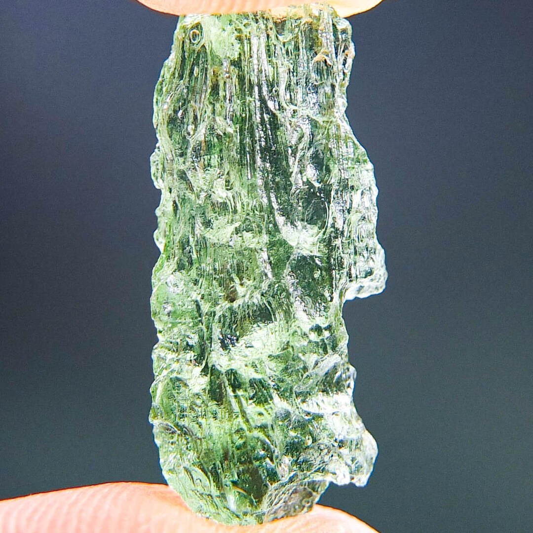 Rare Moldavite With Poisonous Green Color With CERTIFICATE - Etsy