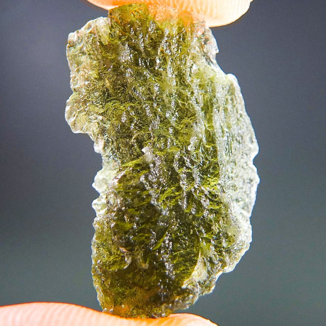 Certified Powerful Moldavite With Brown Green Color - Etsy