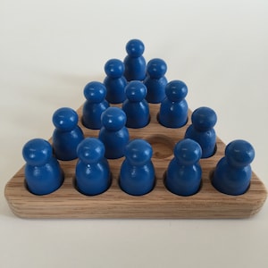 Triangle Game Toy. Wooden Toy Jumping Game. Wooden Puzzle. - Etsy