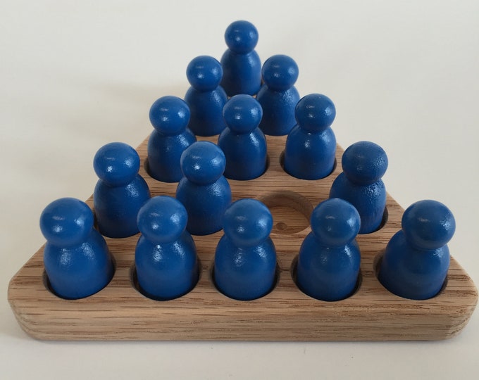 Triangle Game Toy. Wooden Toy Jumping Game. Wooden Puzzle. - Etsy