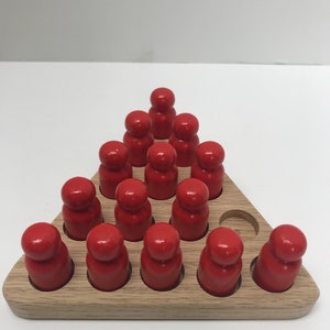 Triangle Game Toy. Wooden Toy Jumping Game. Wooden Puzzle. - Etsy