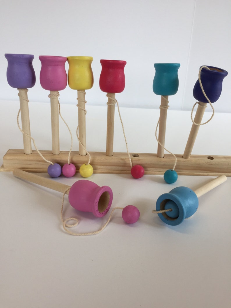 Wooden Cup and Ball Toss Game: Classic Toy - Etsy