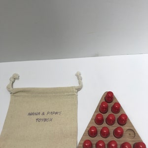 Triangle Game Toy. Wooden Toy Jumping Game. Wooden Puzzle. - Etsy