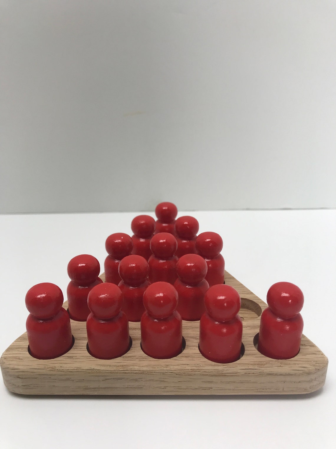 Triangle Game Toy. Wooden Toy Jumping Game. Wooden Puzzle. - Etsy