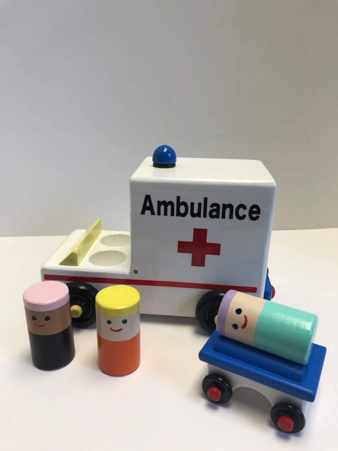 Ambulance Wooden Toy, Pretend Play - Etsy