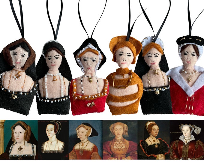 Six Wives of Henry VIII Tudor Hanging Decorations British - Etsy UK