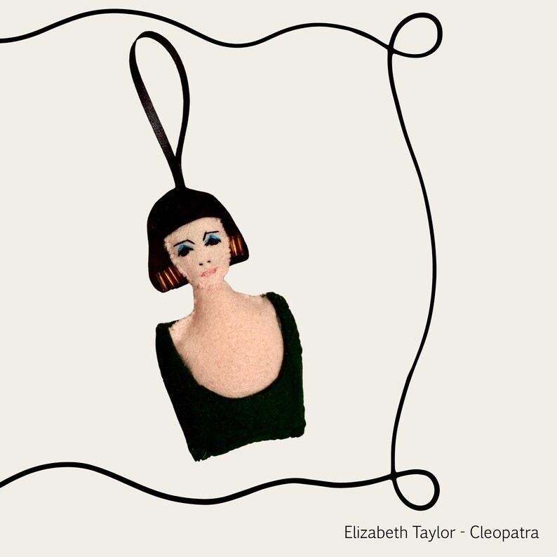 Cleopatra Christmas Ornament, Elizabeth Taylor as Cleopatra 1960s Film ...