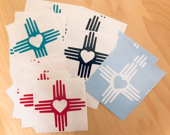 Zia Heart Vinyl Decal - Etsy