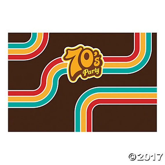 The great 70's Party Backdrop / 70's theme / 70's | Etsy