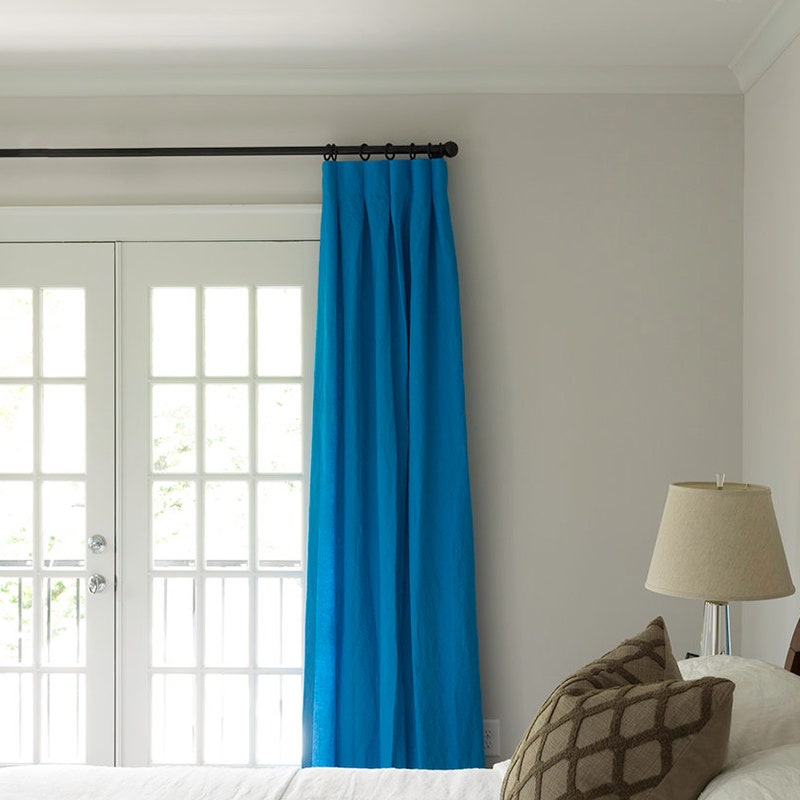 Blue Curtains - Etsy