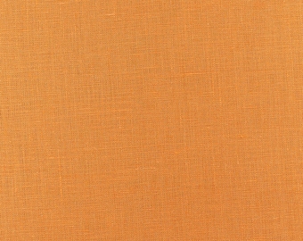 Linen Orange Fabric - Etsy