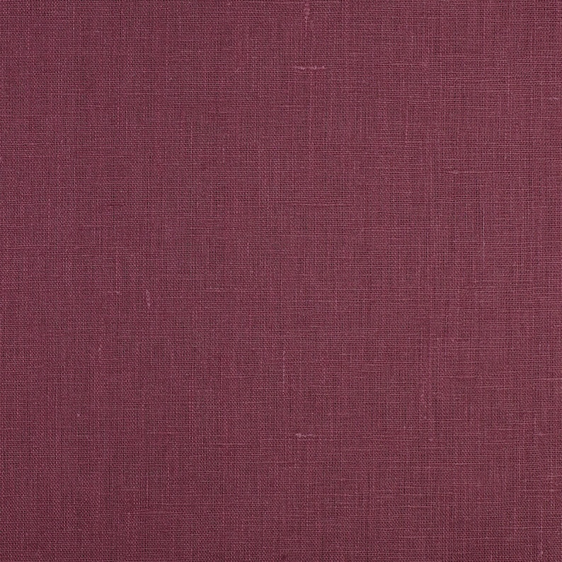 Burgundy Bordeaux Washed Linen Fabric linen by the Yard - Etsy