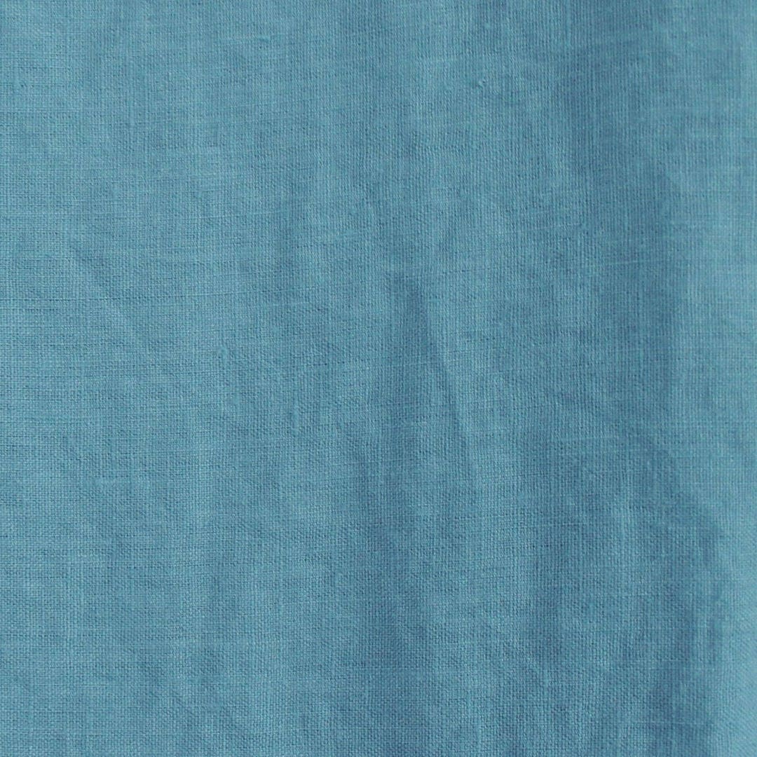 Sapphire Blue Washed Linen Fabric- Fabric by the Yard - Flax Fabric - Etsy