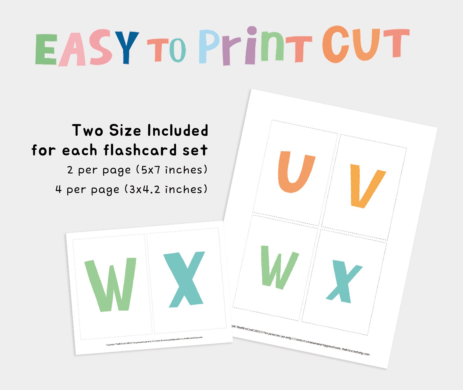 ABC Flashcards Printable | Kids Pastel Colors Alphabet | UNIQUE Abcs ...