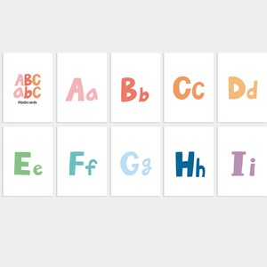 ABC Flashcards Printable | Kids Pastel Colors Alphabet | UNIQUE Abcs ...