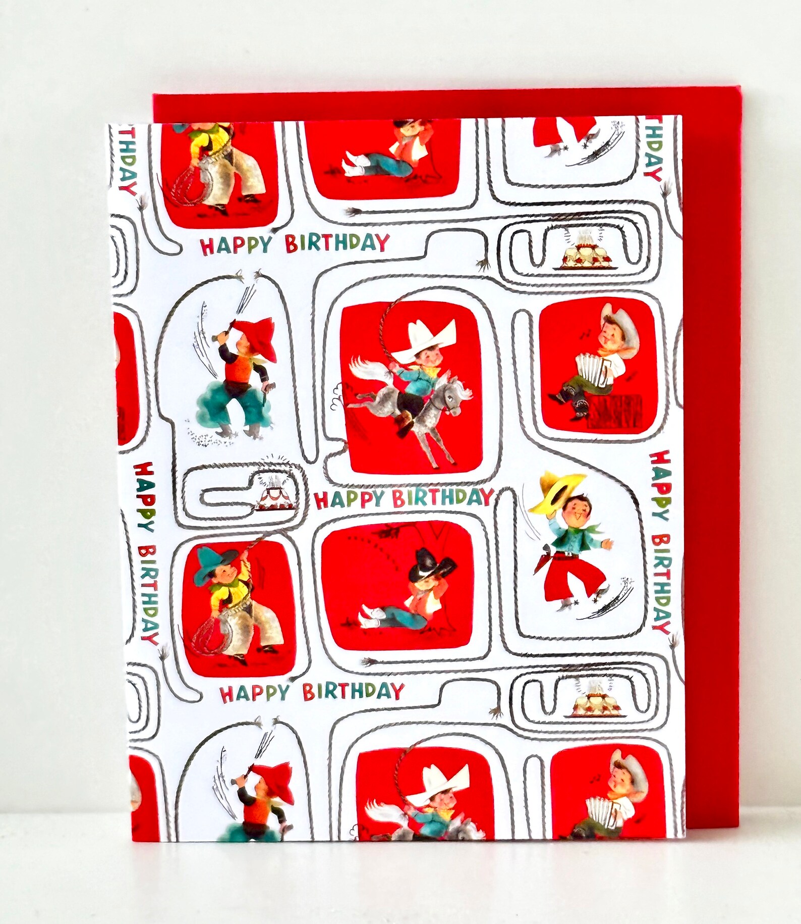 Happy Birthday Cowboy Greeting Card by Writeables - Etsy