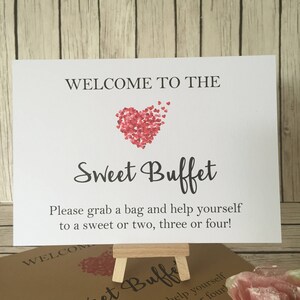 Welcome to the Sweet Buffet. Rustic/vintage Wedding Sweetie - Etsy UK