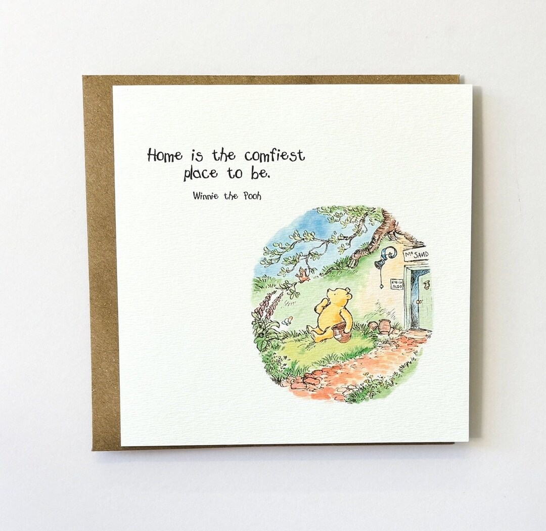 Winnie the Pooh Classic Sentiment Card - Quote Birthday Friendship ...
