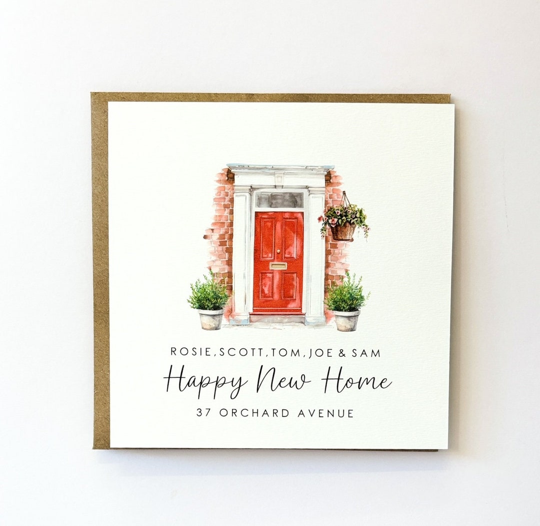 Personalised New Home Card, New Home Gift, Congratulations on Your New ...