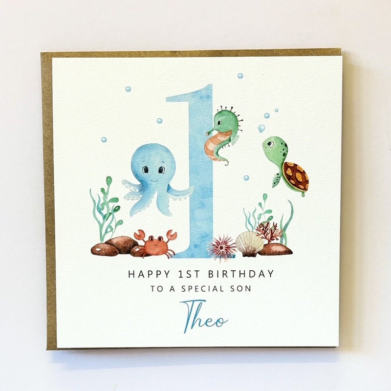 Ocean Birthday Card - Etsy