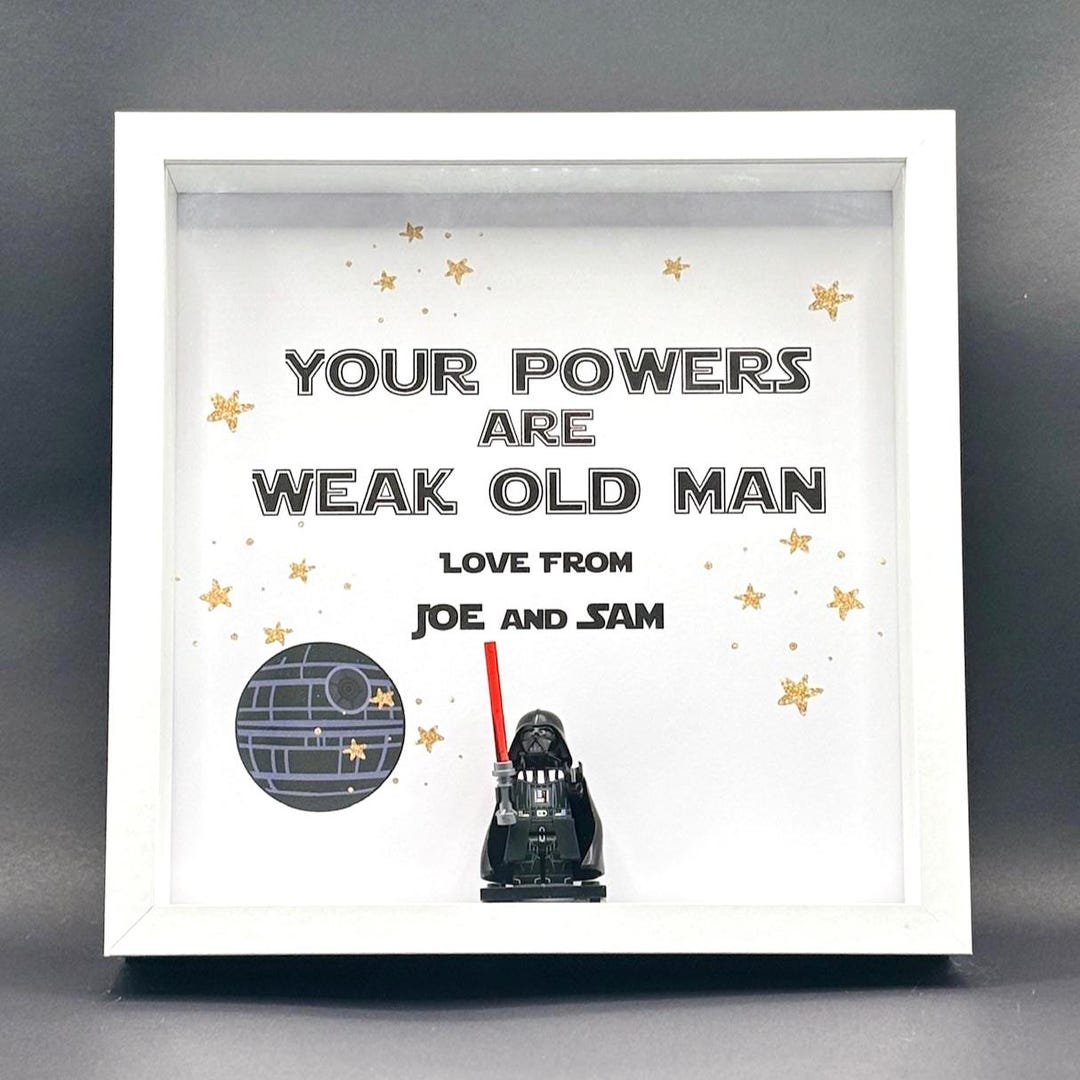 Your Powers Are Weak Old Man Darth Vader Star Wars Lego Minifigure ...