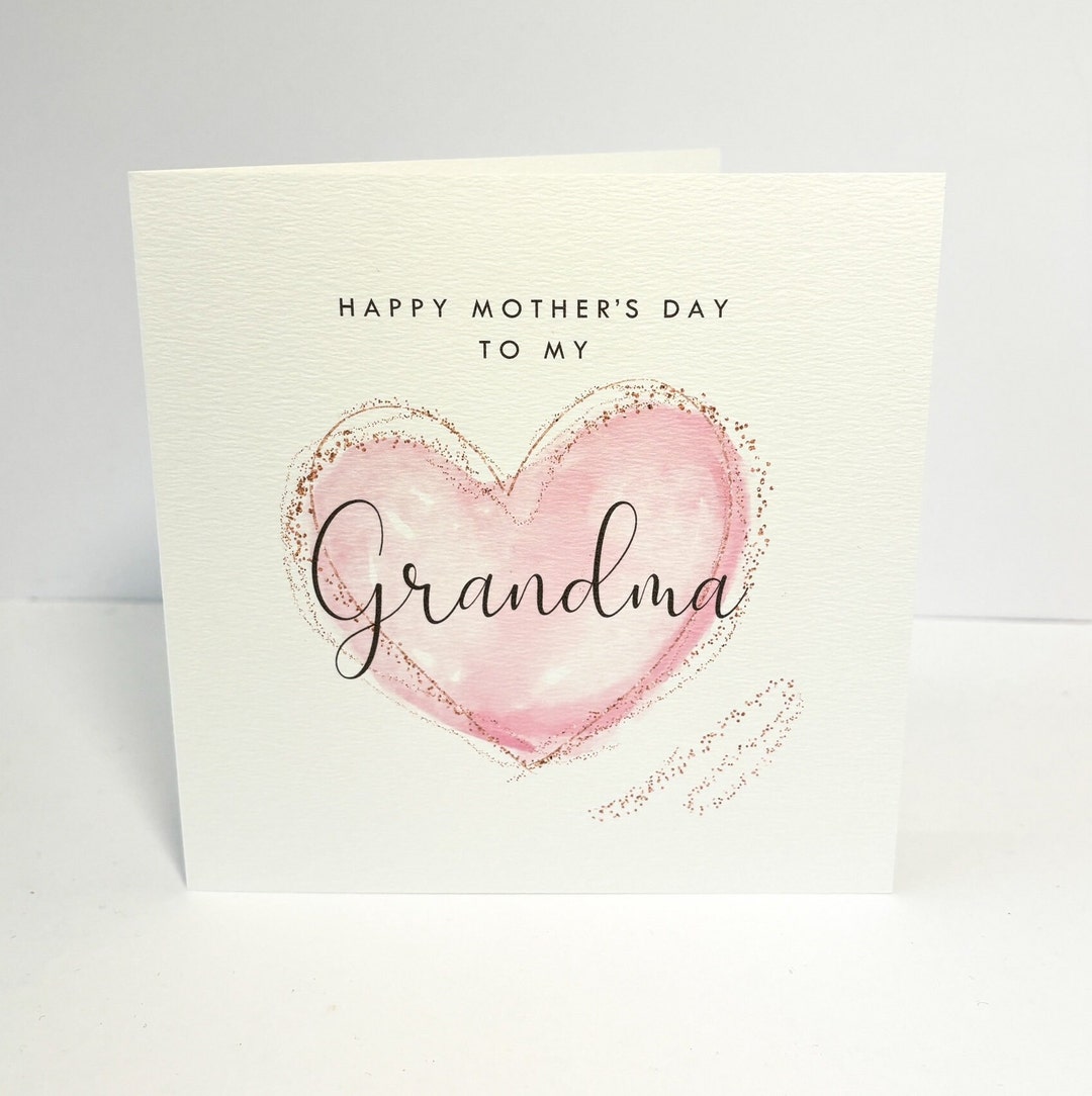 Happy Mothers Day Card, Happy Mothers Day Card Grandma, Mothers Day ...