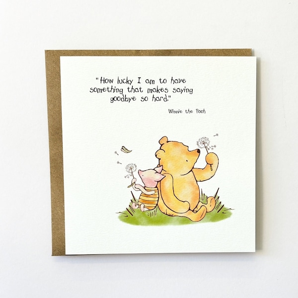 Happy Birthday Winnie the Pooh Card Quote Birthday, Birthday Card ...