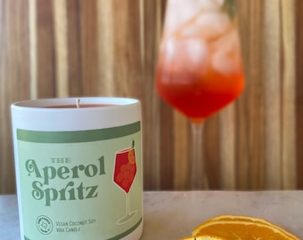 Feelin' Spritzy Soy Candle Feelin' Spritzy Aperol Spritz Lover Candle ...