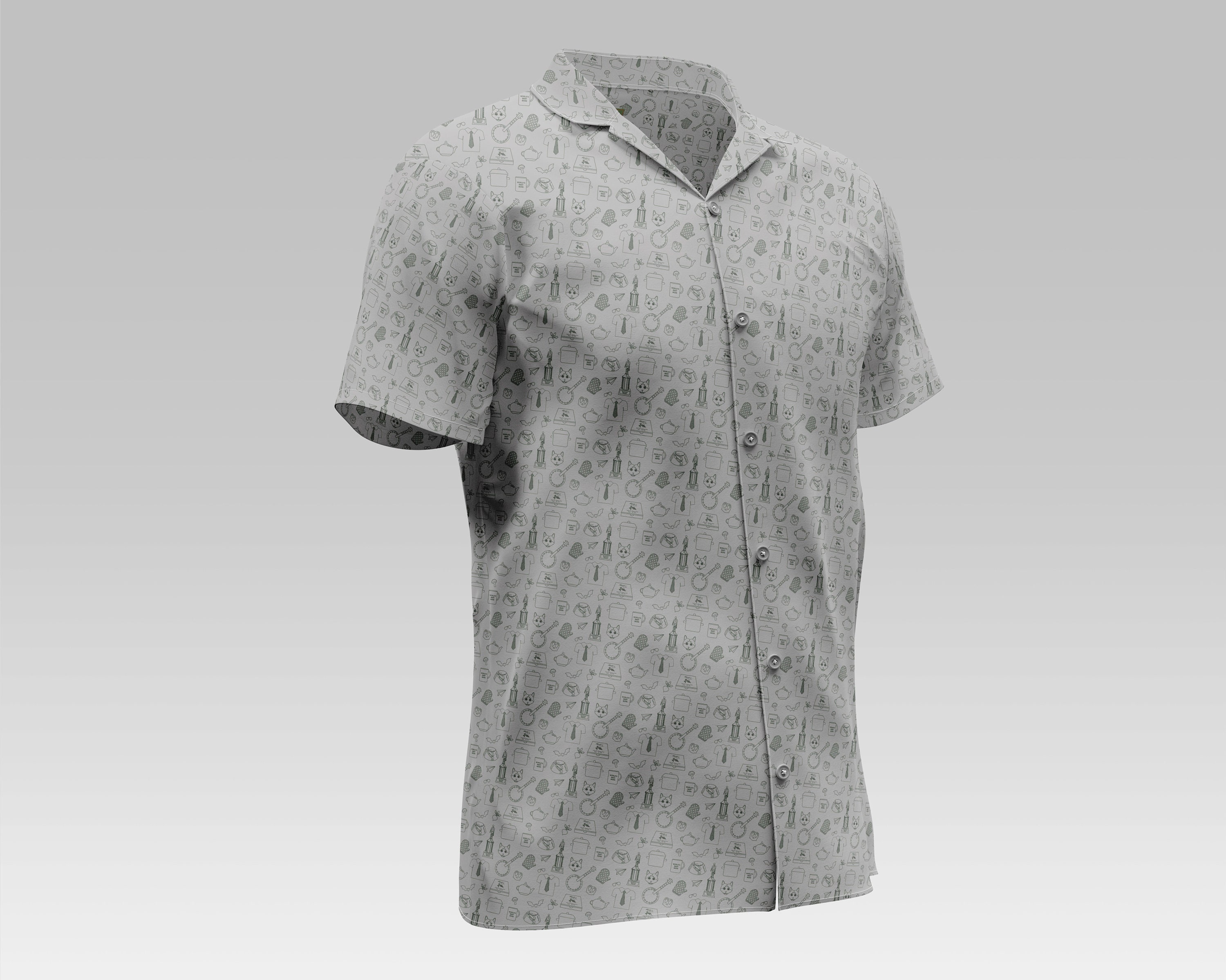 The Office Line Art Button-down Shirt | Funny Fan Apparel - Etsy