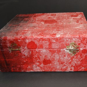 Creepy Blood Red Latched Box Circus CLOWN Surprise - Etsy