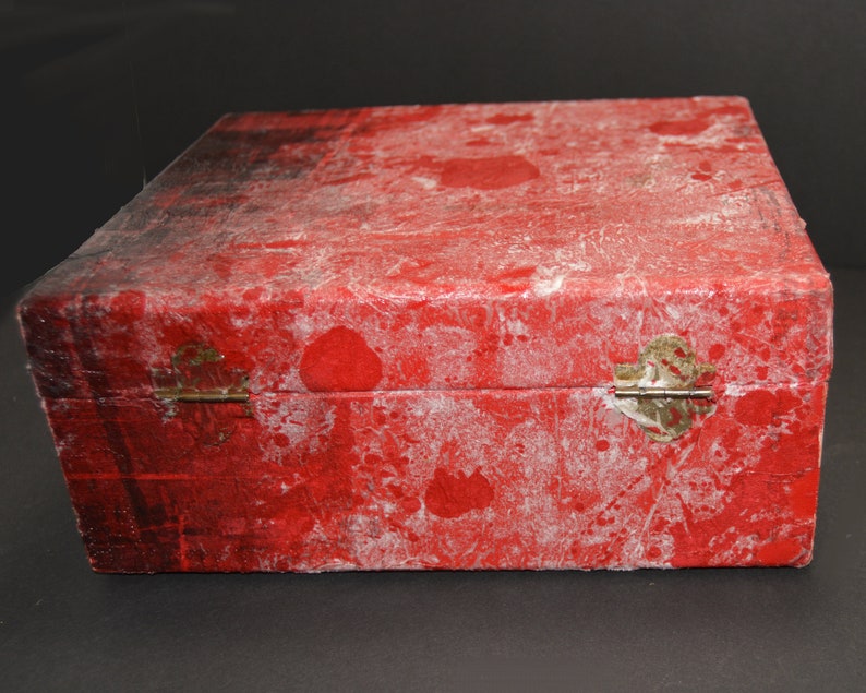 Creepy Blood Red Latched Box Circus CLOWN Surprise - Etsy