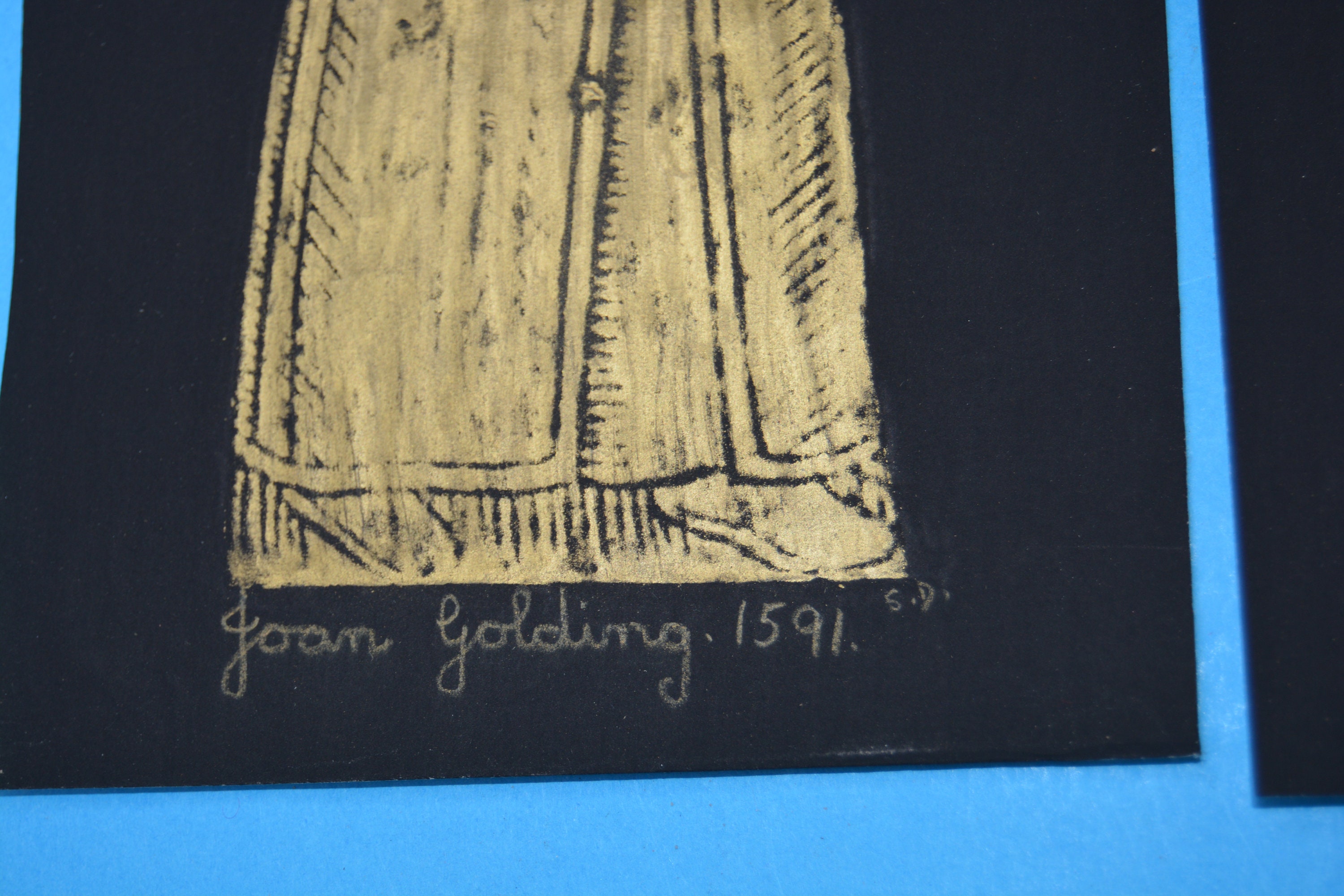 John & Joan Golding Grave Rubbing Historical Medieval Headstone - Etsy
