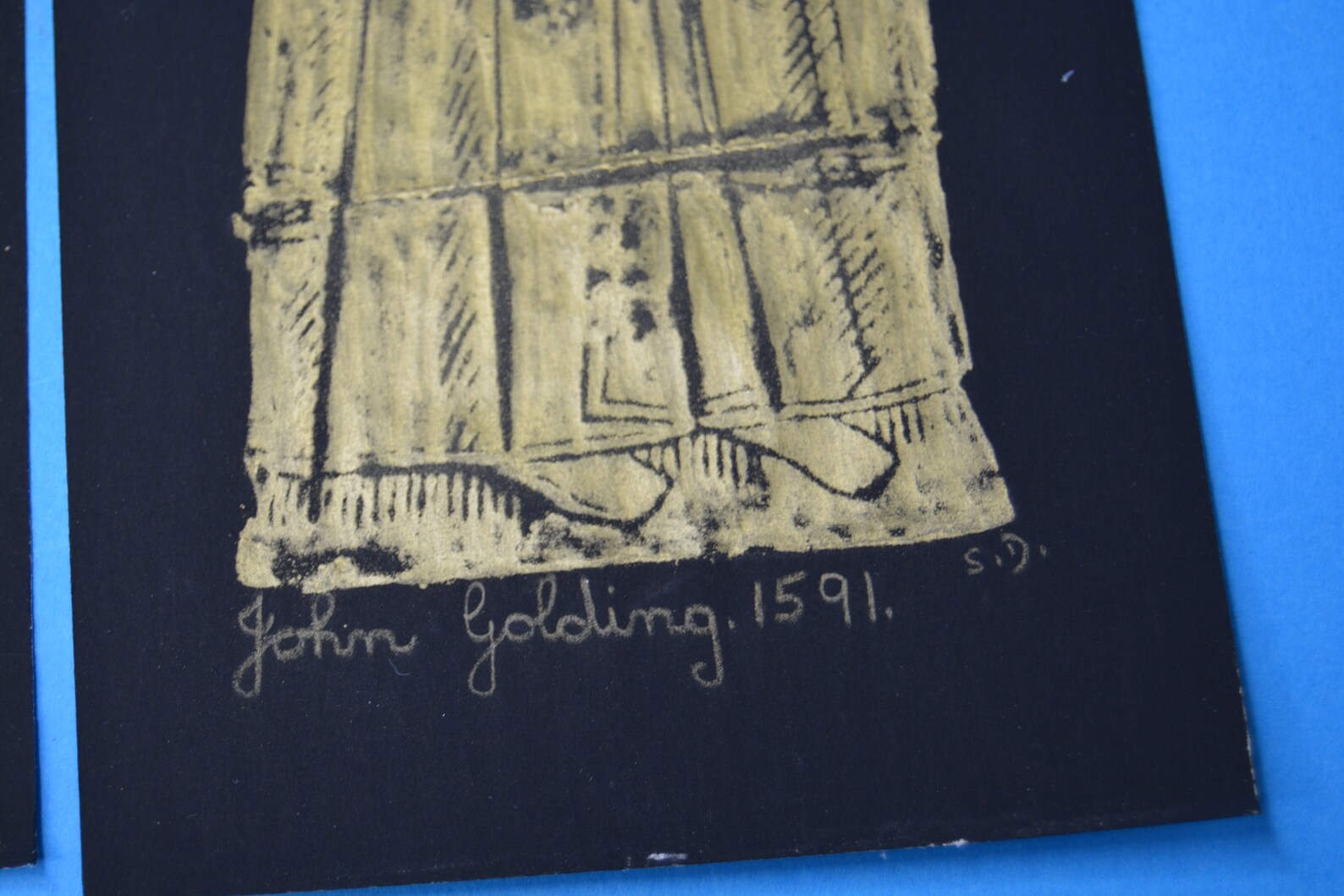John & Joan Golding Grave Rubbing Historical Medieval Headstone - Etsy