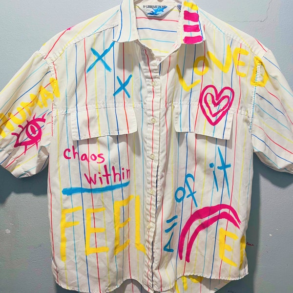 Hand Painted Shirt - Etsy