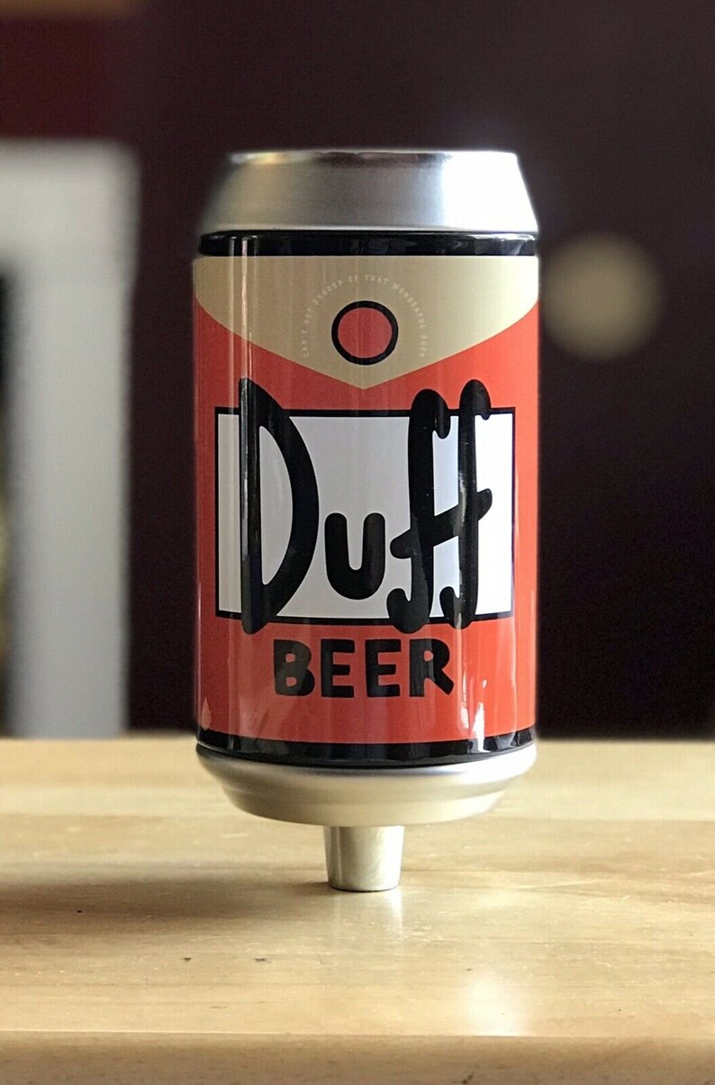 Duff Beer Can Simpsons Themed Beer tap Handle | Etsy