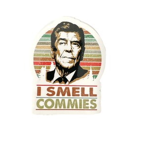 Ronald Reagan I Smell Commies Decal Sticker - Etsy
