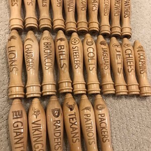 NFL Custom Beer Tap Handle Every Team Available Engraved Natural - Etsy